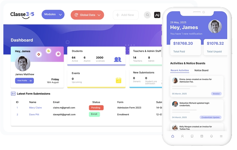 Student Management Software for Schools & Universities – Classe365